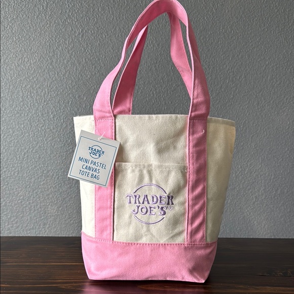 Trader Joe'S | Bags | New Trader Joes Pink Mini Tote | Poshmark